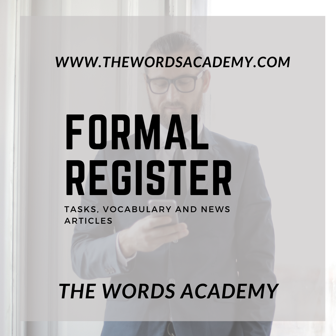 Learning FORMAL Register (Download) – THE WORDS ACADEMY